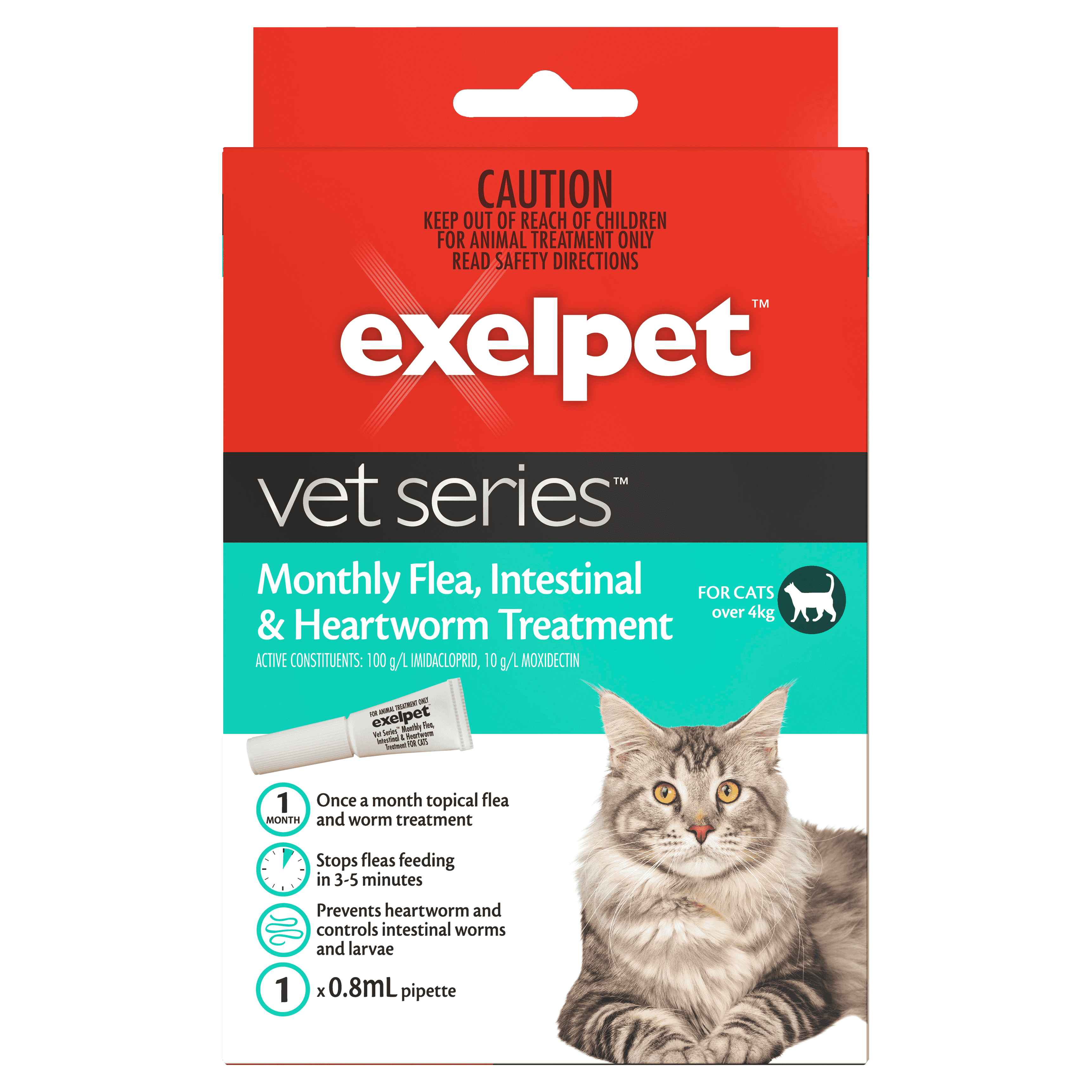 Exelpet™ Vet Series™ Flea, Intestinal & Heartworm Treatment for Large Dogs